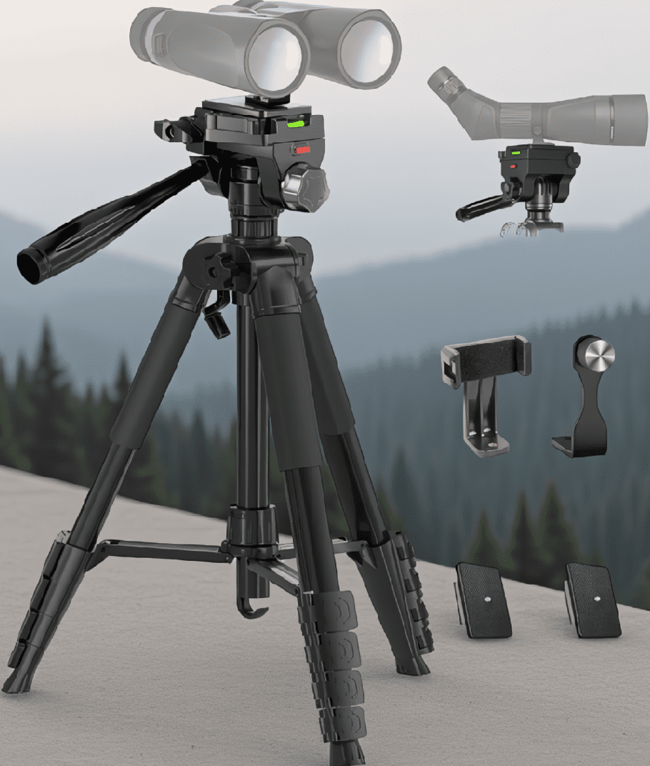 1 Set 72-Inch Aluminum Tripod Stand, Adjustable Height 16.9-69 Inches ...