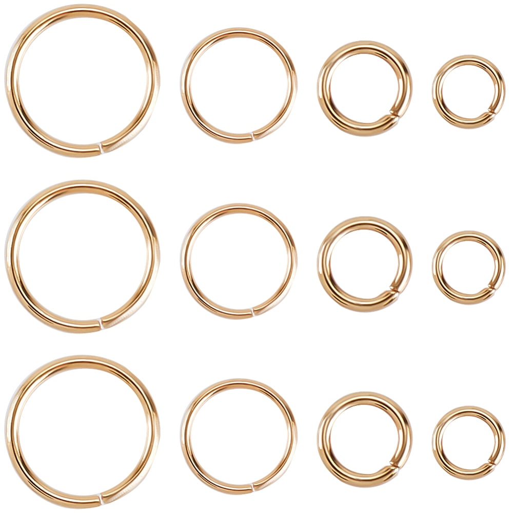 1 Set 800Pcs 4 Styles 304 Stainless Steel Open Jump Rings Round 20 ...