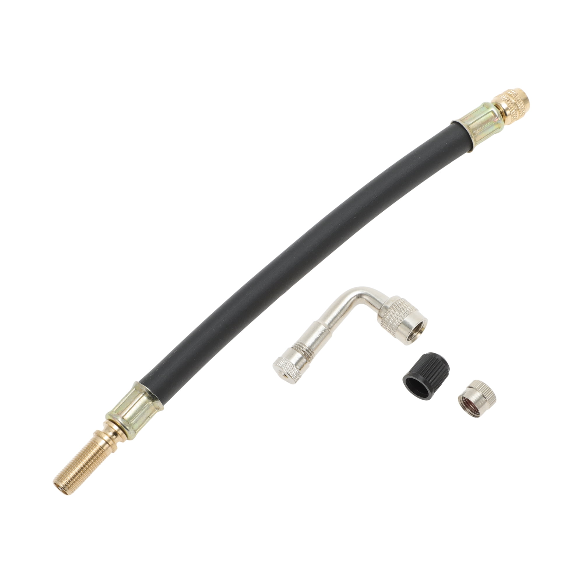 1 Set 90 Degree Copper Tire Valve Extension with Flexible Plastic 210mm ...