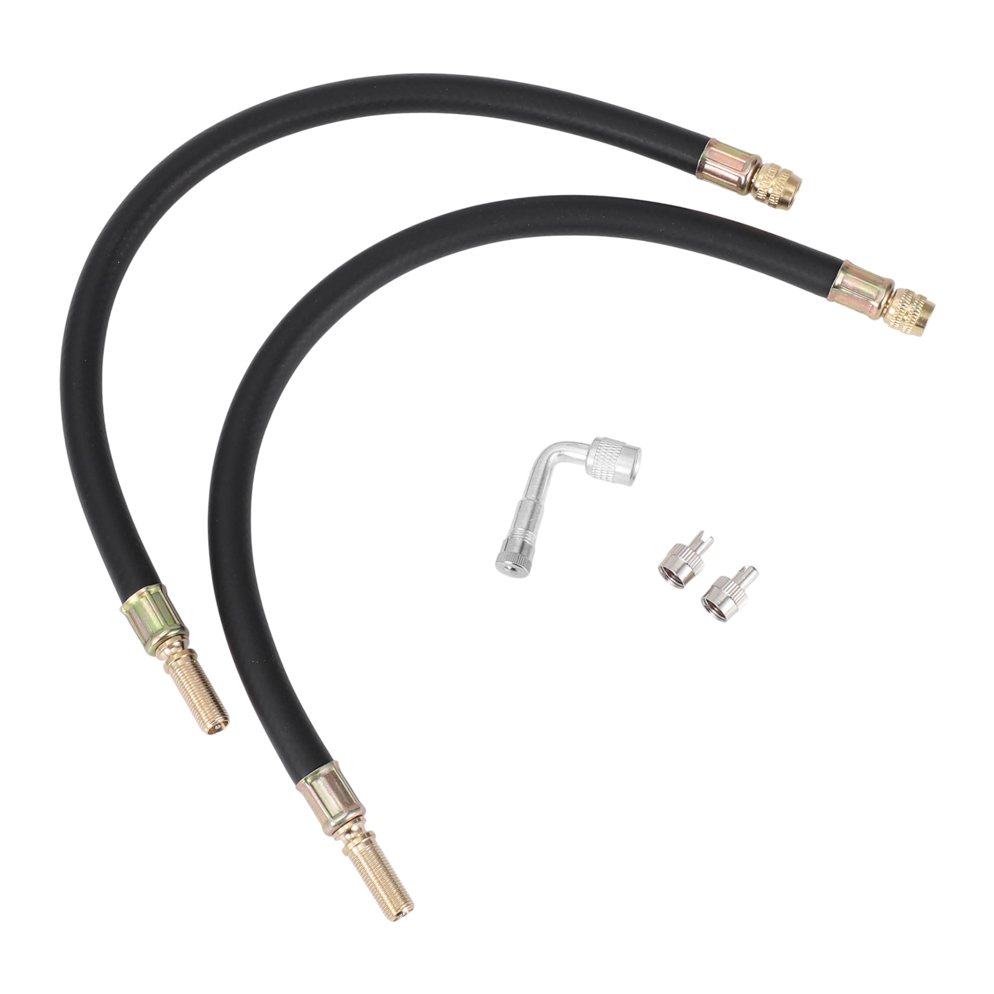1 Set 90 Degrees Copper Tire Valve Extension with Flexible Plastic ...