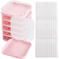 1 Set 9Pcs Plastic Fake Nail Tips Storage Box Square 1Sheet Nail Art ...