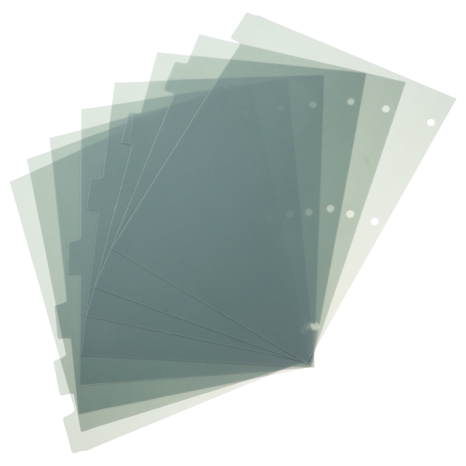 1 Set A4 3 Hole Tab Divider Plastic Index Dividers for Organizing ...