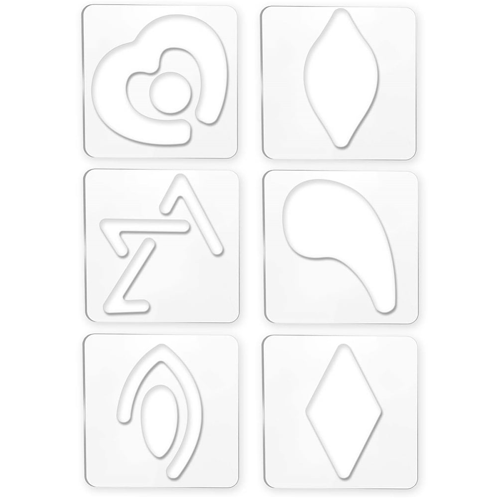 1 Set Acrylic Earring Handwork Template Card Leather Cutting Stencils ...