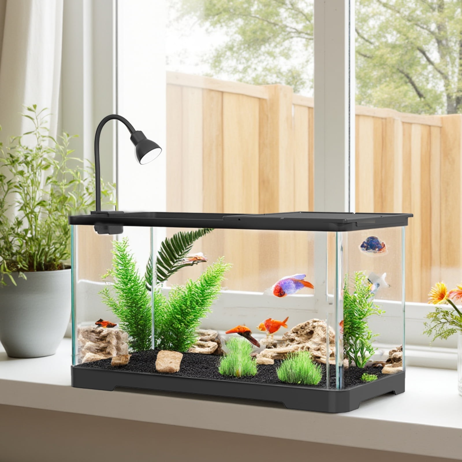 1 Set Of Acrylic (No Fish Food, Replace With Usb Water Pump) Home Fish ...