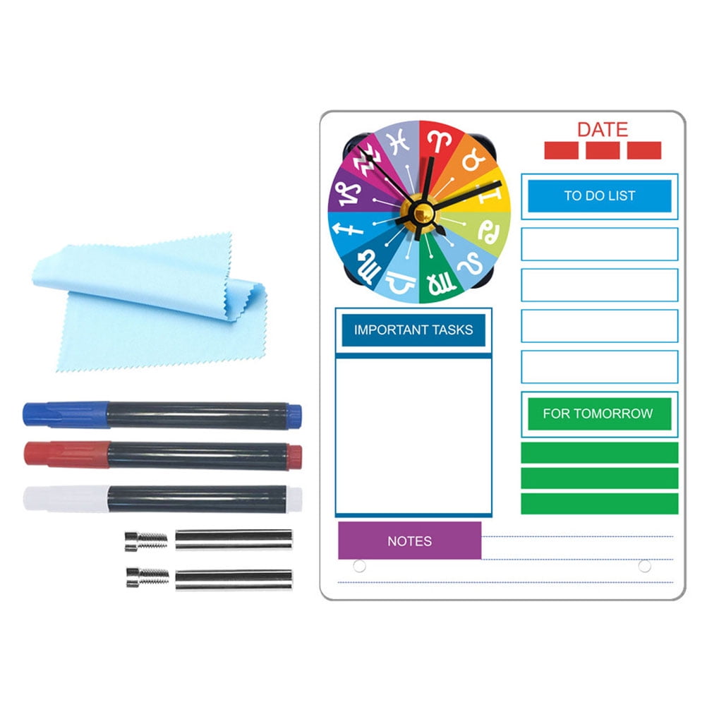 1 Set Acrylic Schedule Board Desktop Whiteboard Planner To-do-List ...