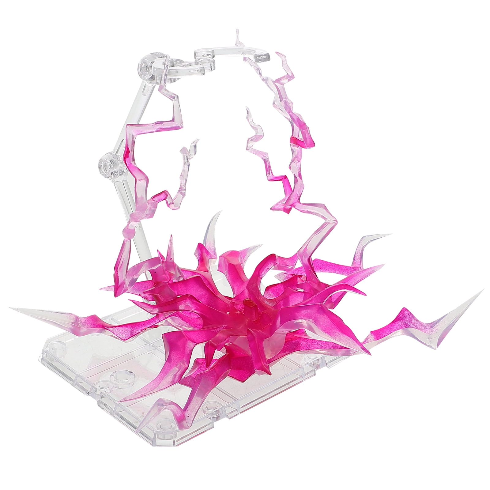 1 Set Action Figure Display Rack With Effect Plastic Figure Showing ...
