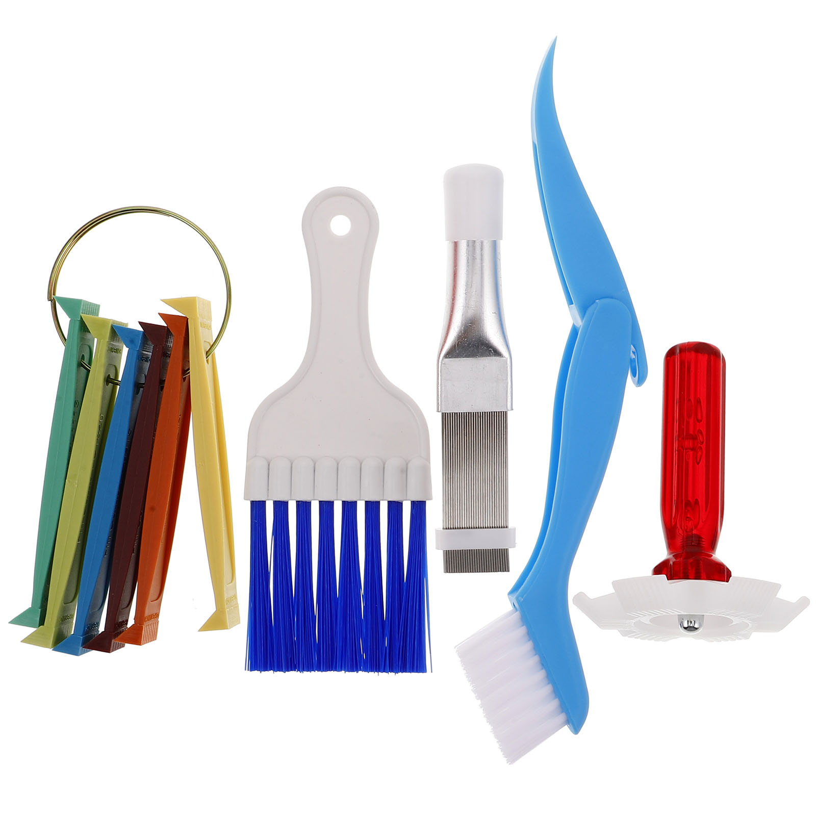 1 Set Air Conditioner Fin Comb Cleaner kit Fin Straightening Combs Coil ...