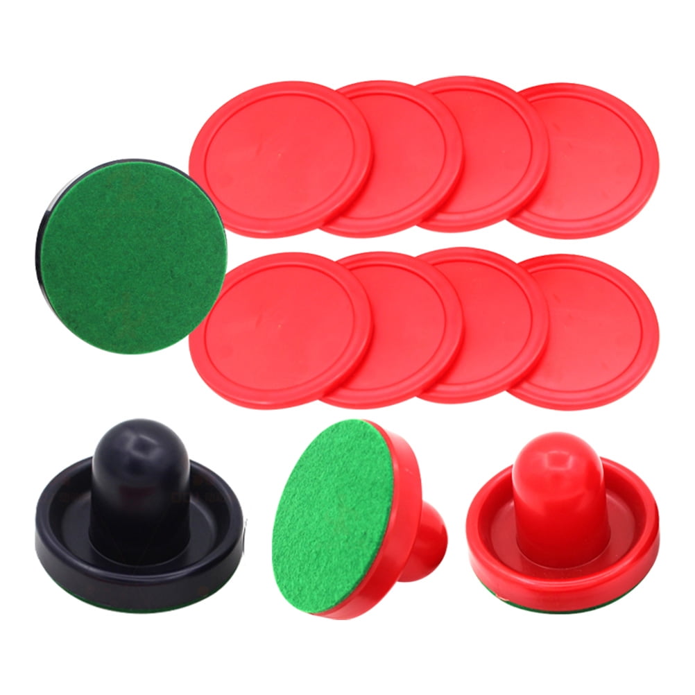 1 Set Air Hockey Pucks and Paddles Replacement Set Value Pack Red Air ...