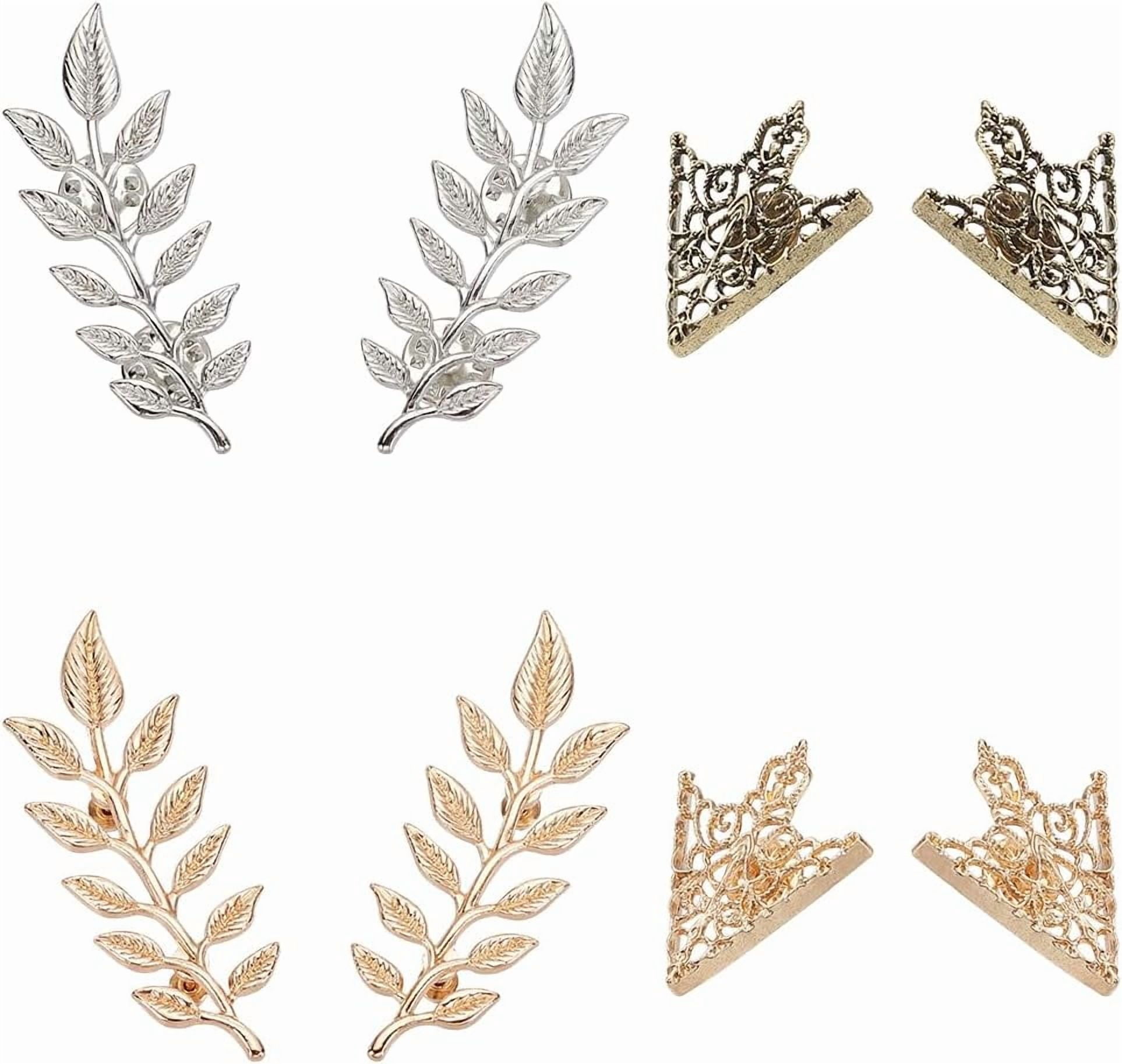 1 Set Alloy Brooches Shirt Collar Brooch Mixed Shapes Mixed Color 38.5 ...