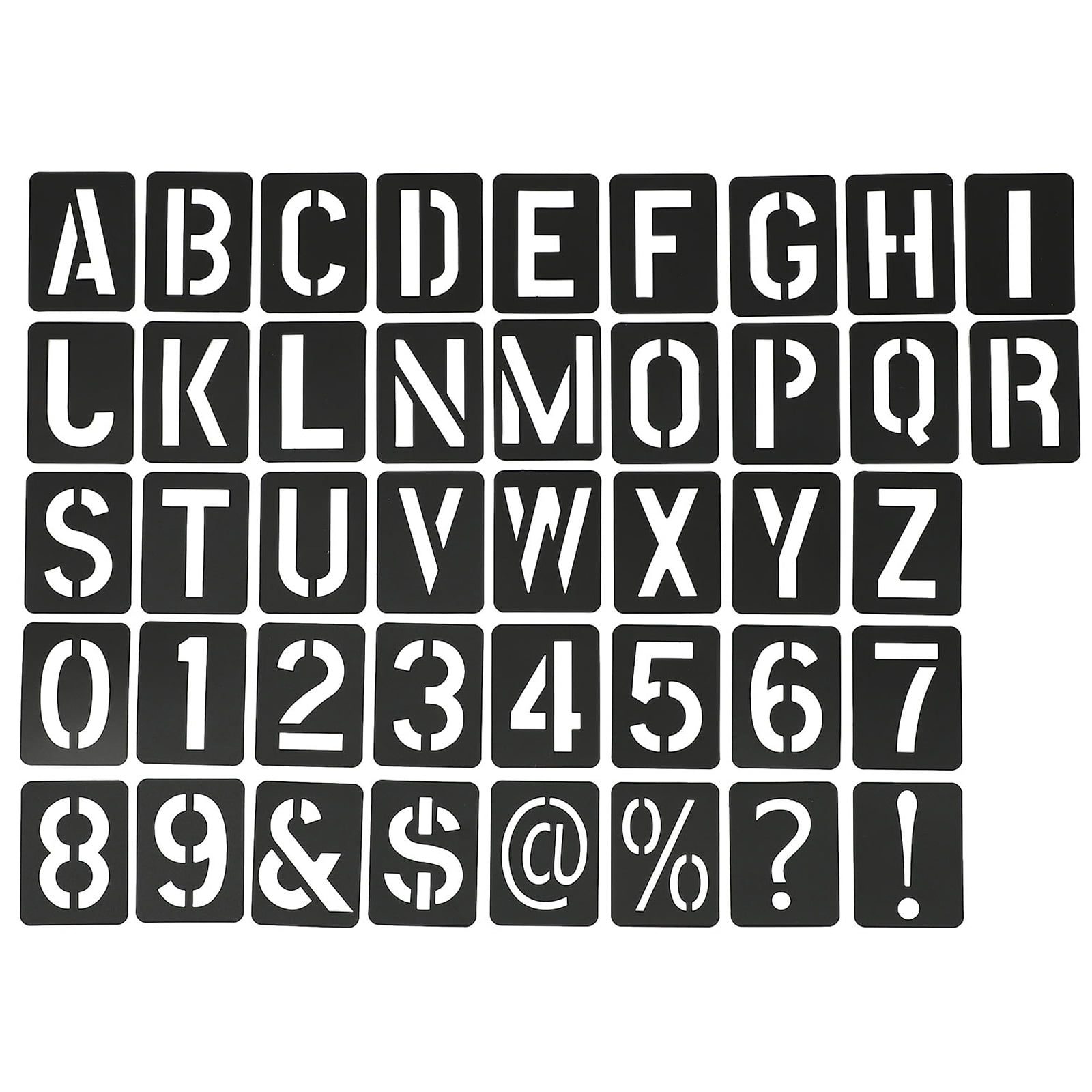 1 Set Alphabet Painting Stencils DIY Letter Stencils Reusable English ...