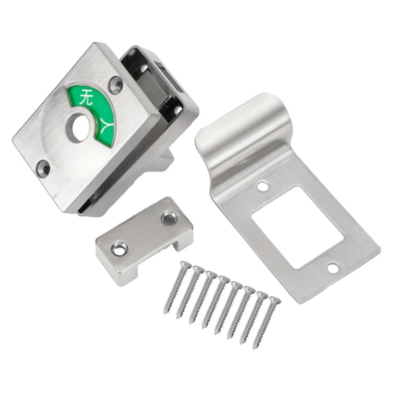 1 Set Aluminum Alloy Partition Door Lock Bathroom With Red Green ...