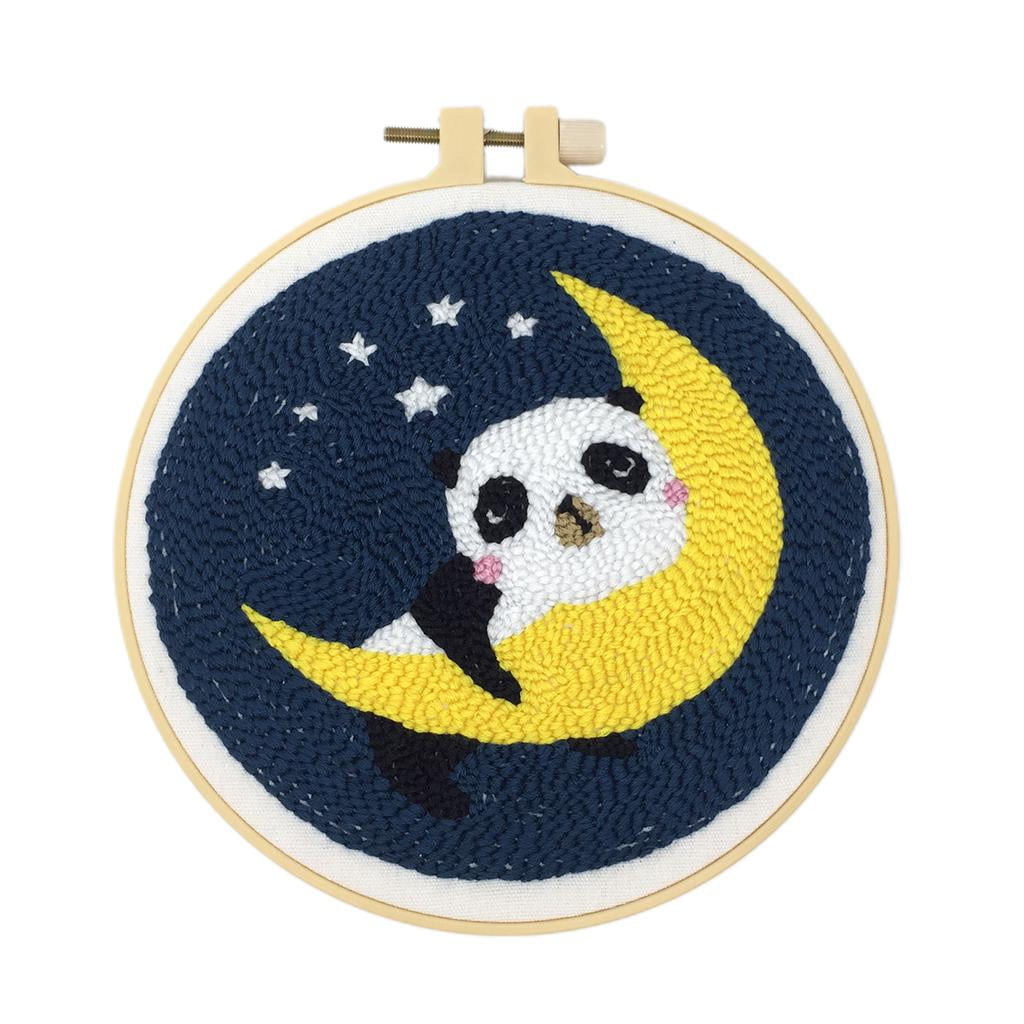 1 Set Animal Punch Kits Soft Yarn for Beginners DIY - Walmart.com