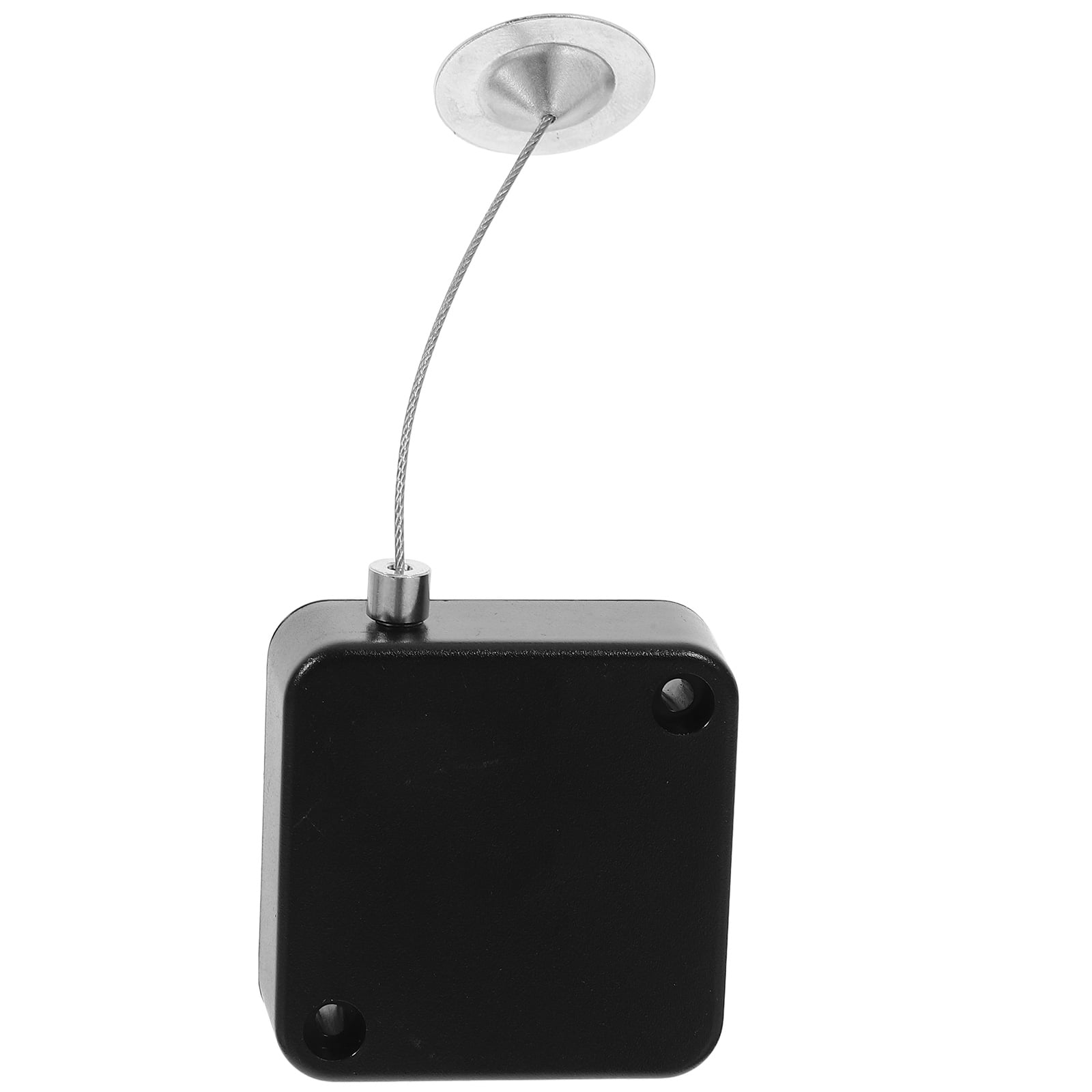 Black Retractable Cable Holder with Automatic Wire Reel for Security in ...