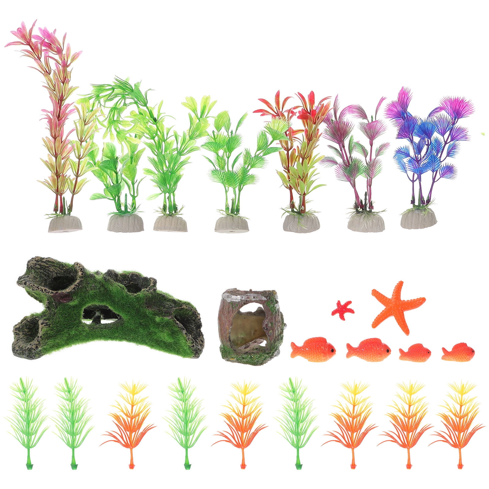 1 Set Artificial Aquarium Fish Tank Plant Fish Tank Shelter Fish Tank ...