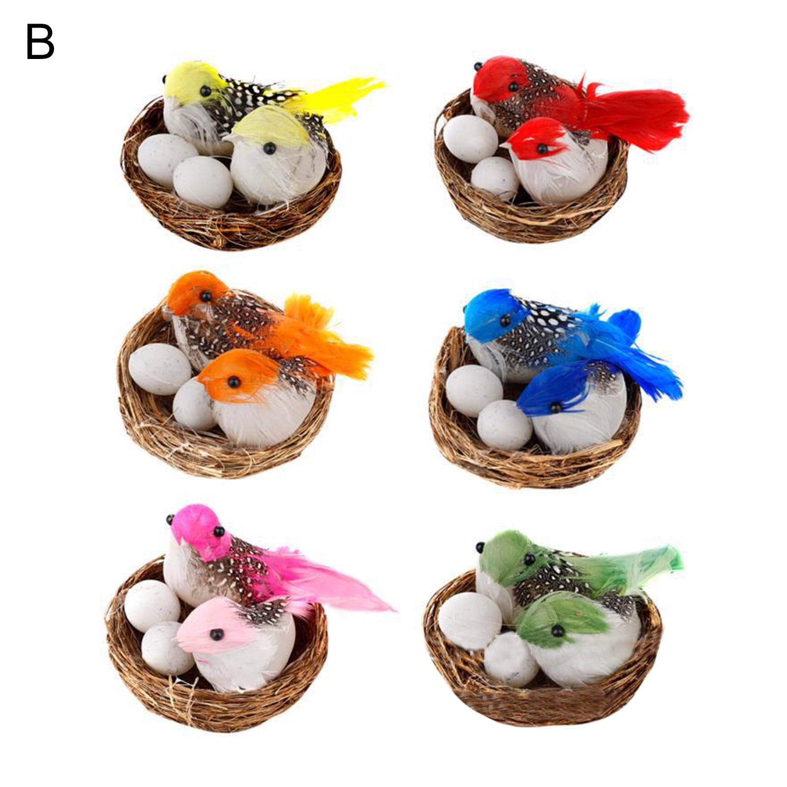 1 Set Artificial Bird Nest Realistic Looking Eco friendly Creative ...
