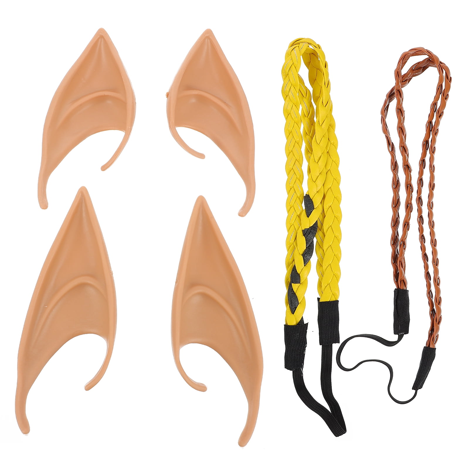 1 Set Artificial Fake Elf Ears Cosplay False Ears Halloween Party Props 1-set-artificial-fake-elf-ears-cosplay-false-ears-halloween-party-props