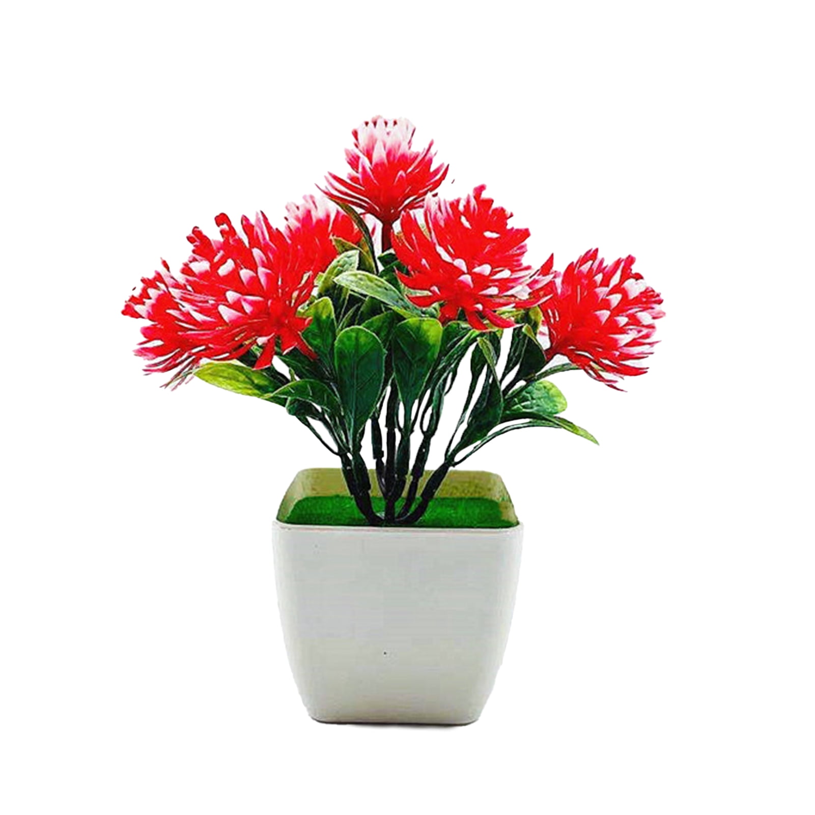 1 Set Artificial Potted Flowers Realistic Wedding Arrangement Plastic ...