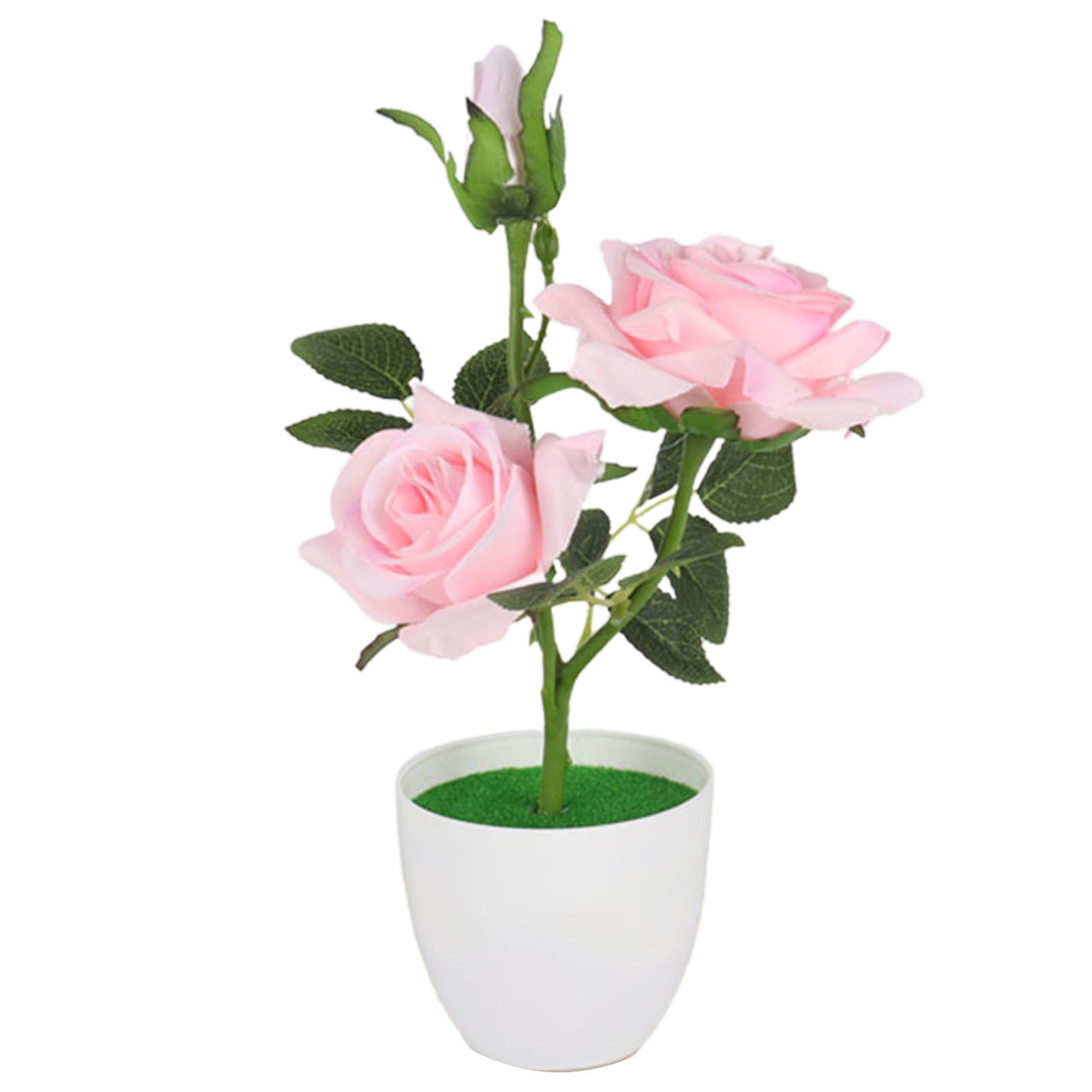 1 Set Artificial Potted Plant Cut Evenly Clear Texture Plastic Table ...