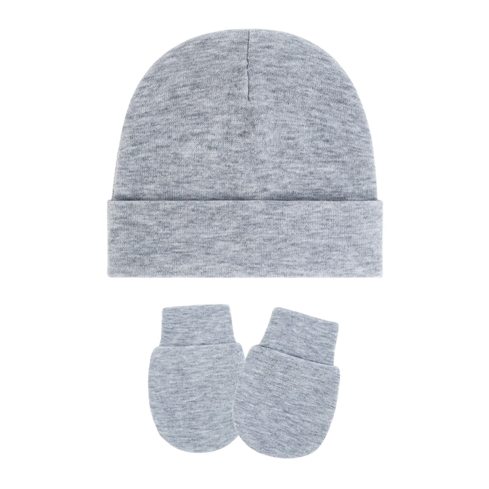 1 Set Baby Bonnet Cap Feature Foldable with Mittens Cotton Fabric ...