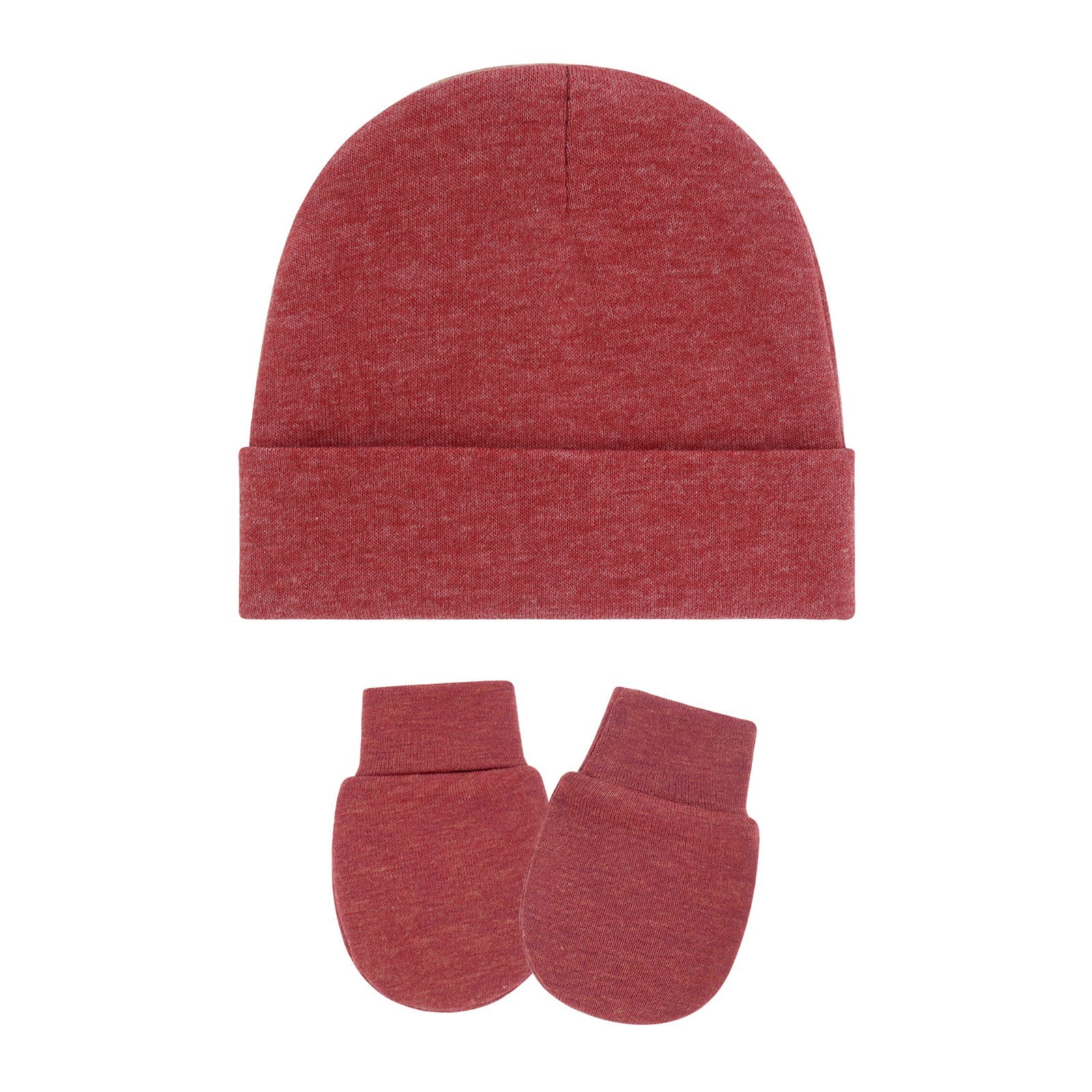 1 Set Baby Bonnet Cap Feature Foldable with Mittens Cotton Fabric ...