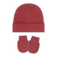 1 Set Baby Bonnet Cap Feature Foldable with Mittens Cotton Fabric ...