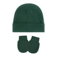 1 Set Baby Bonnet Cap Feature Foldable with Mittens Cotton Fabric ...
