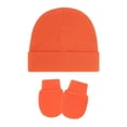 1 Set Baby Bonnet Cap Feature Foldable with Mittens Cotton Fabric ...