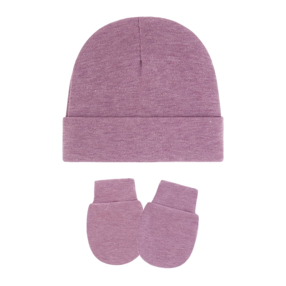 1 Set Baby Bonnet Cap Feature Foldable with Mittens Cotton Fabric ...