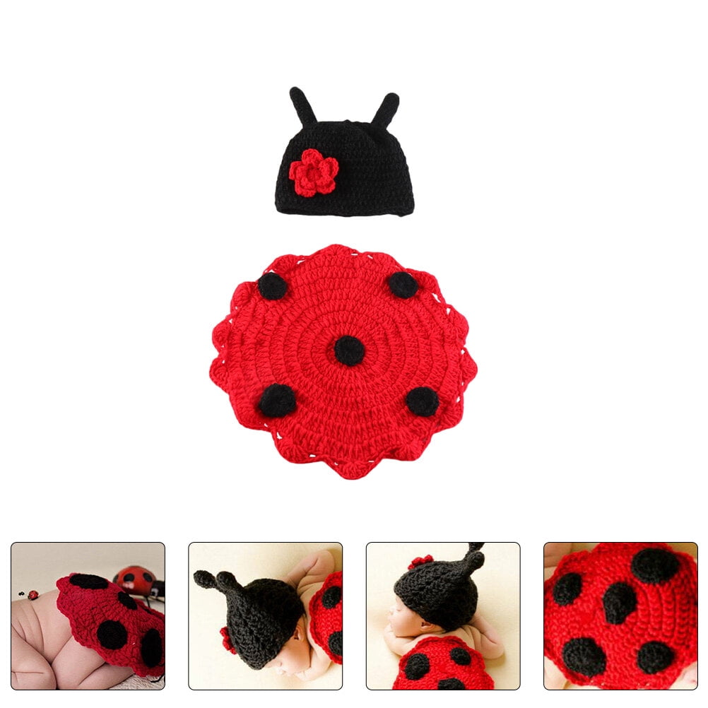 1 Set Baby Ladybug Photography Prop Boys Girls Photo Shoot Prop Outfits ...