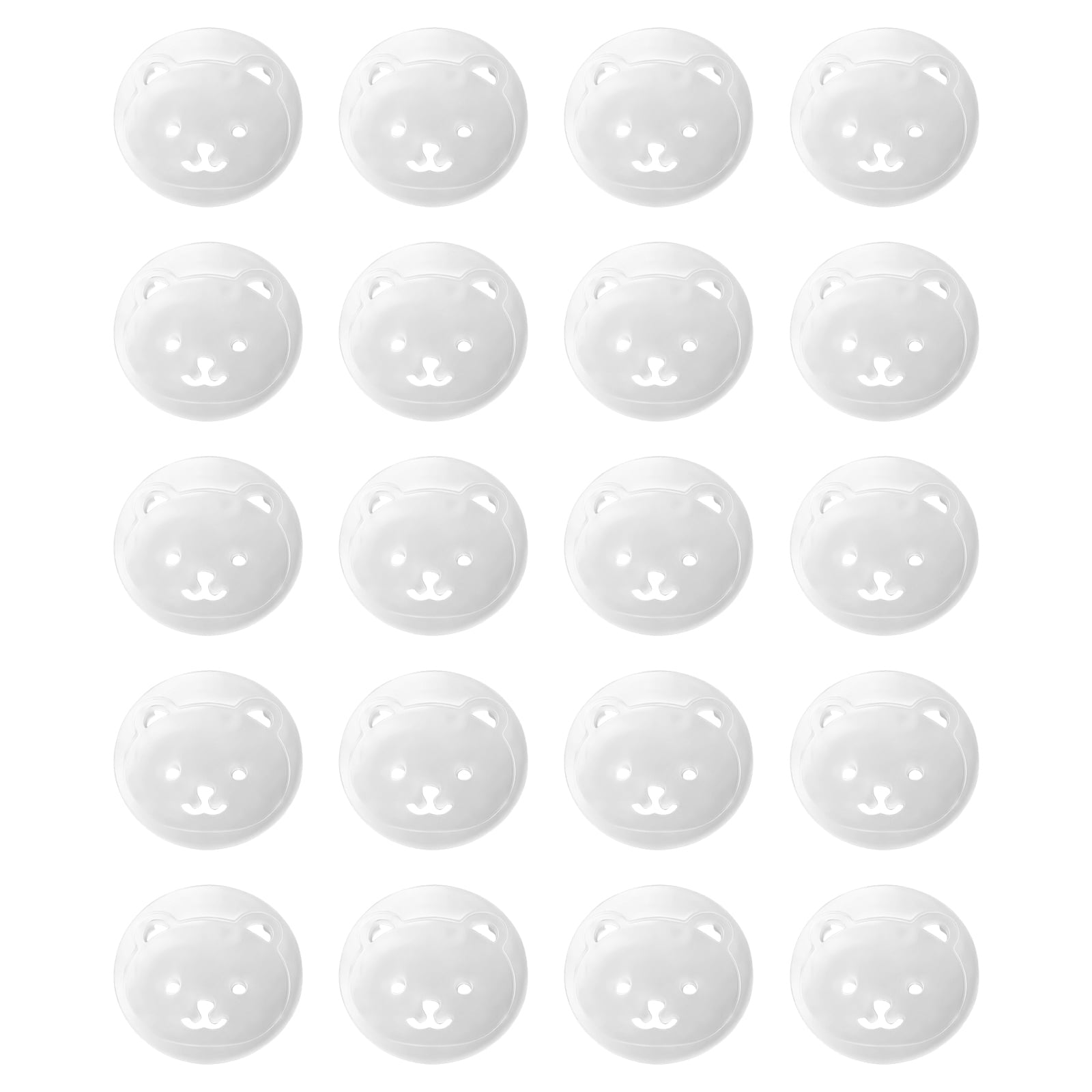 1 Set Baby Proof Electrical Socket Guard 2 Pin Outlet Protectors Lovely ...