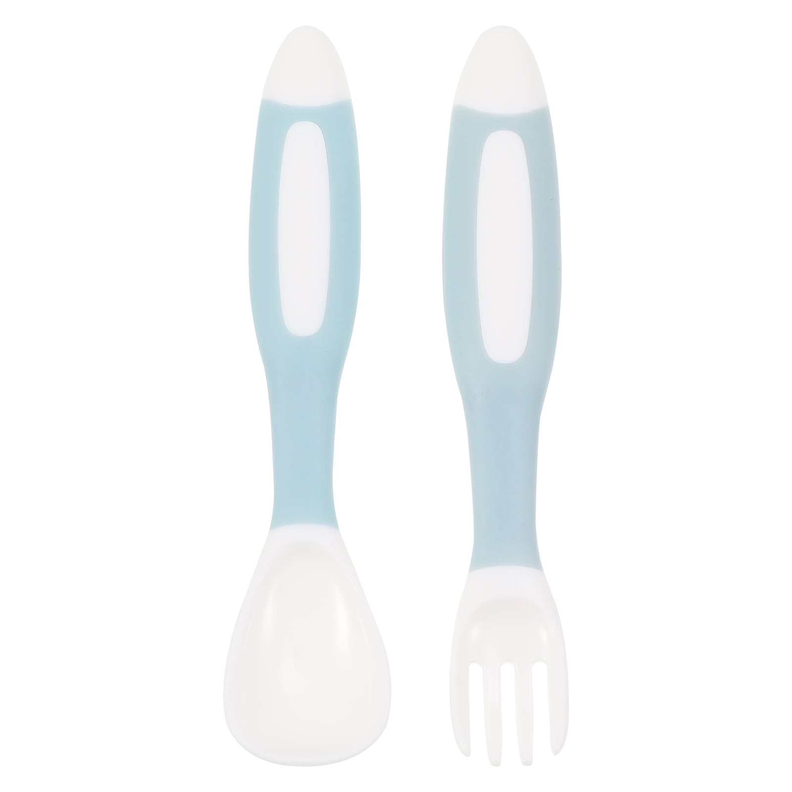 1 Set Baby Training Fork and Spoon Eating Cutlery Kit Baby Feeding ...