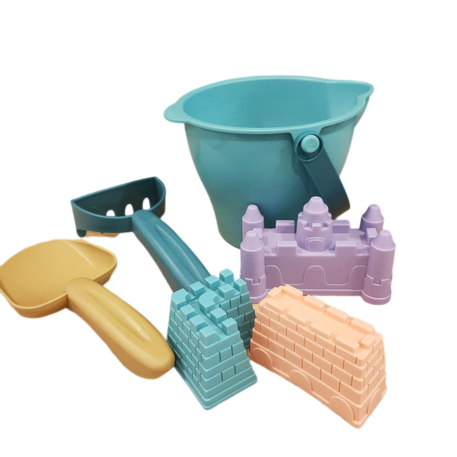 1 Set Beach Sand Toys - Colored Sand Bucket - Shovel Rake - Castle ...