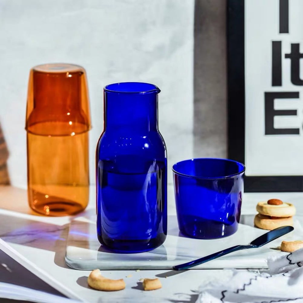 1 Set Bedside Carafe Night Water Carafe with Glass Water Carafe Set for ...