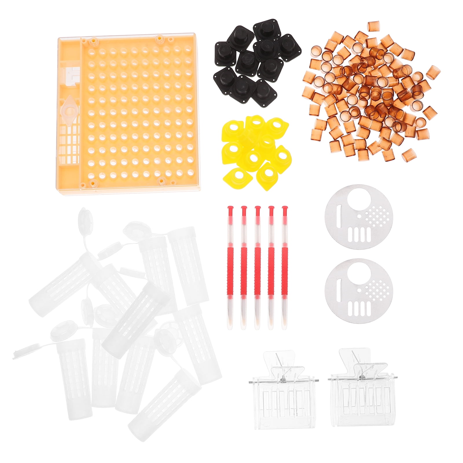 1 Set Beekeeping Queen Rearing Kit with Grafting Queen Cell, Full Bee ...