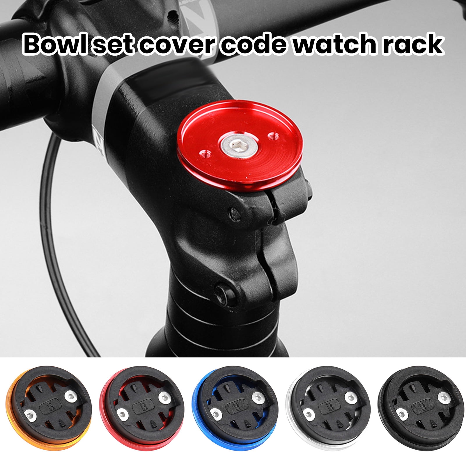 1 Set Bike Computer Holder Centrally Installed Speedometer Mount Bracket for Cateye/for Garmin ...