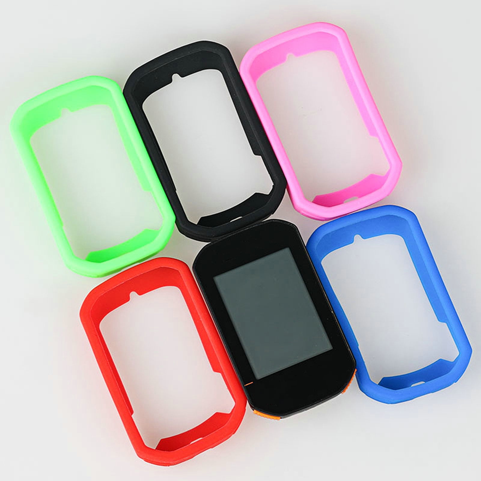 1 Set Bike Computer Sleeve Vibrant Color Shock-absorbing Flexible Wear ...