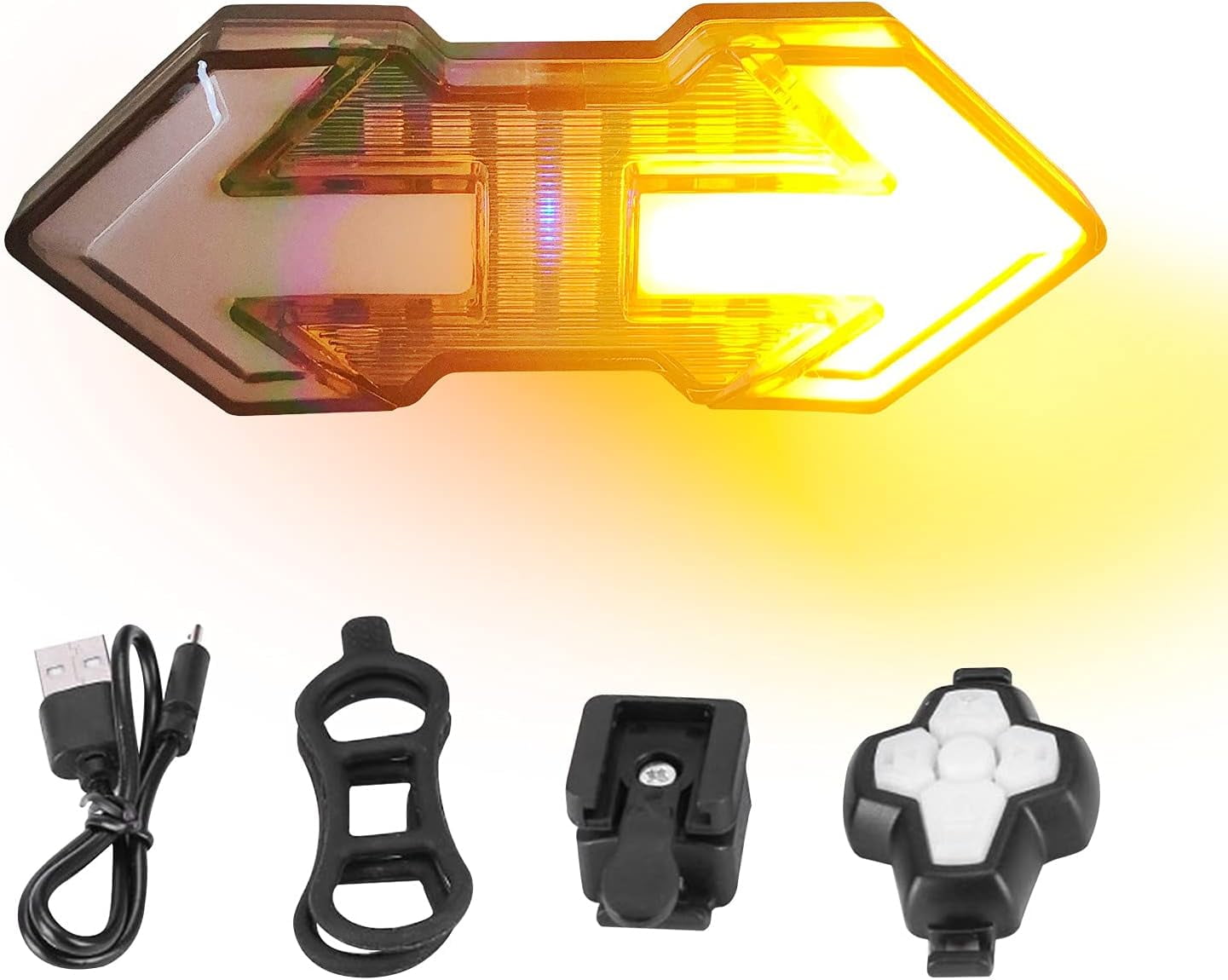 Seguan Bike Turn Signals, USB Rechargeable LED Rear Light, Wireless ...