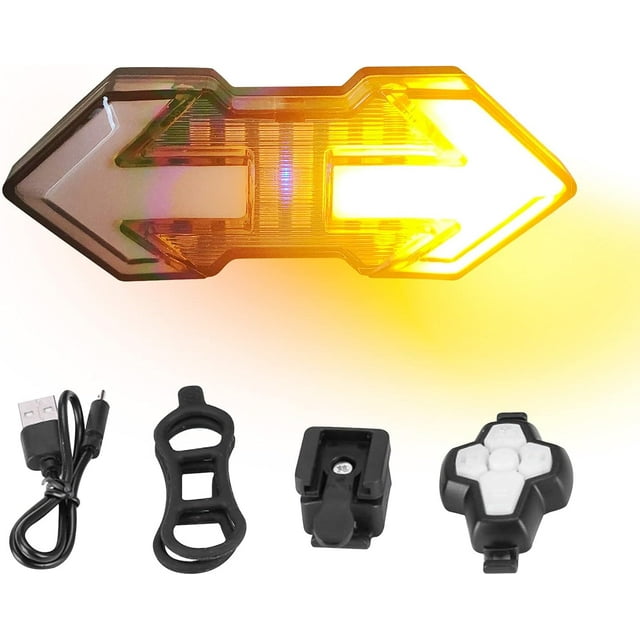 1 Set Bike Turn Signals,Bright Bike Tail Light with Turn Signals, 120 ...