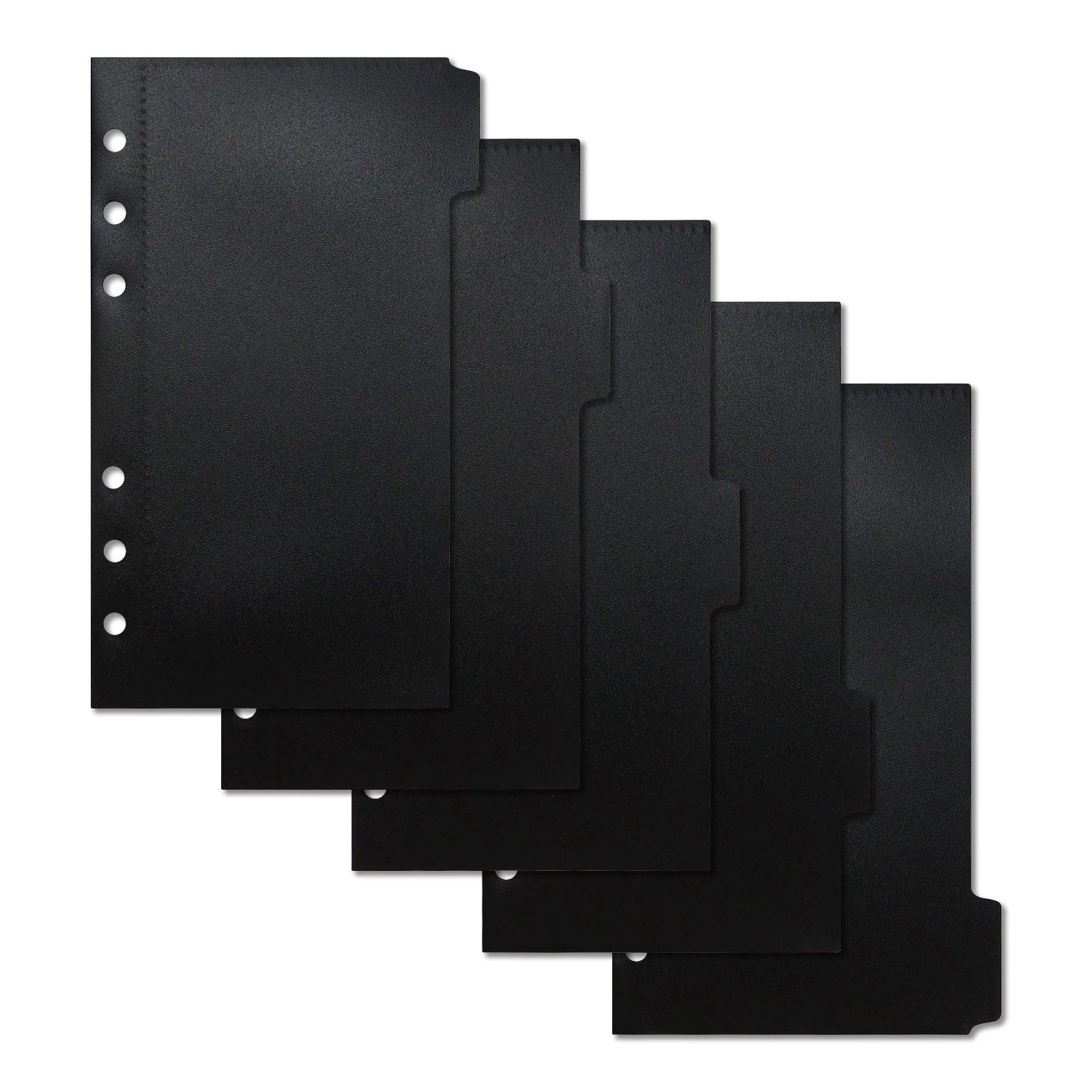 1 Set Binder Pockets Document Wallet 6 Holes Binder Pockets Plastic ...