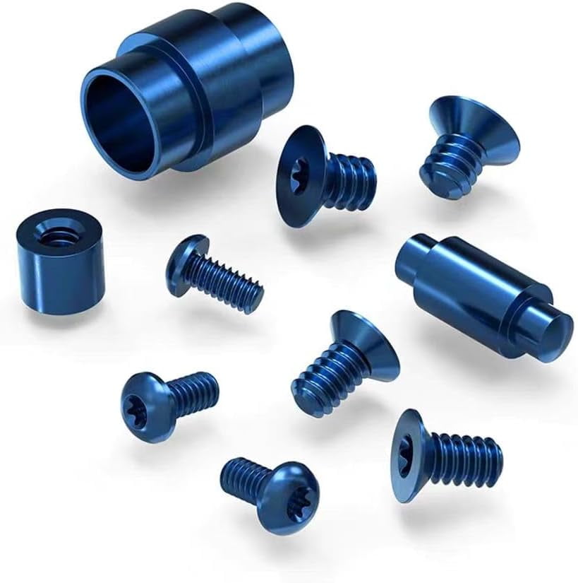 1 Set Black Titanium Screw & Pivot Kit Compatible With Spyderco Para 3 ...