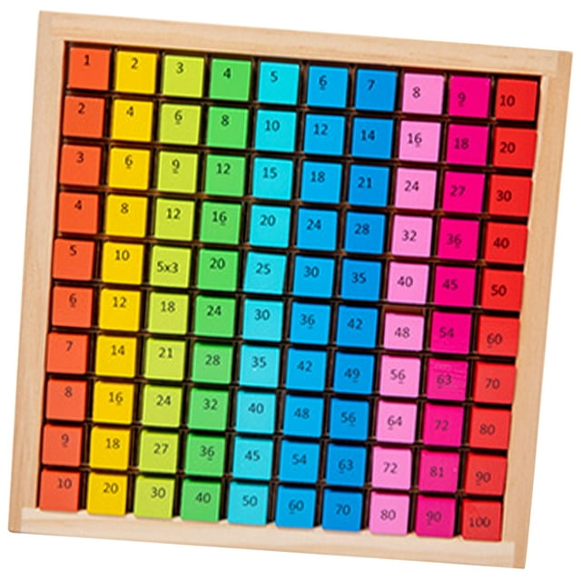 1 Set Board Games Wooden Board Games Multiplication Game Educational ...