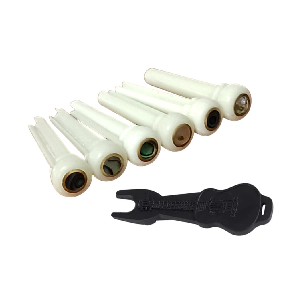 1 Set Bone Bridge Pins String Instrument Accessories Guitar Bridge Pins ...
