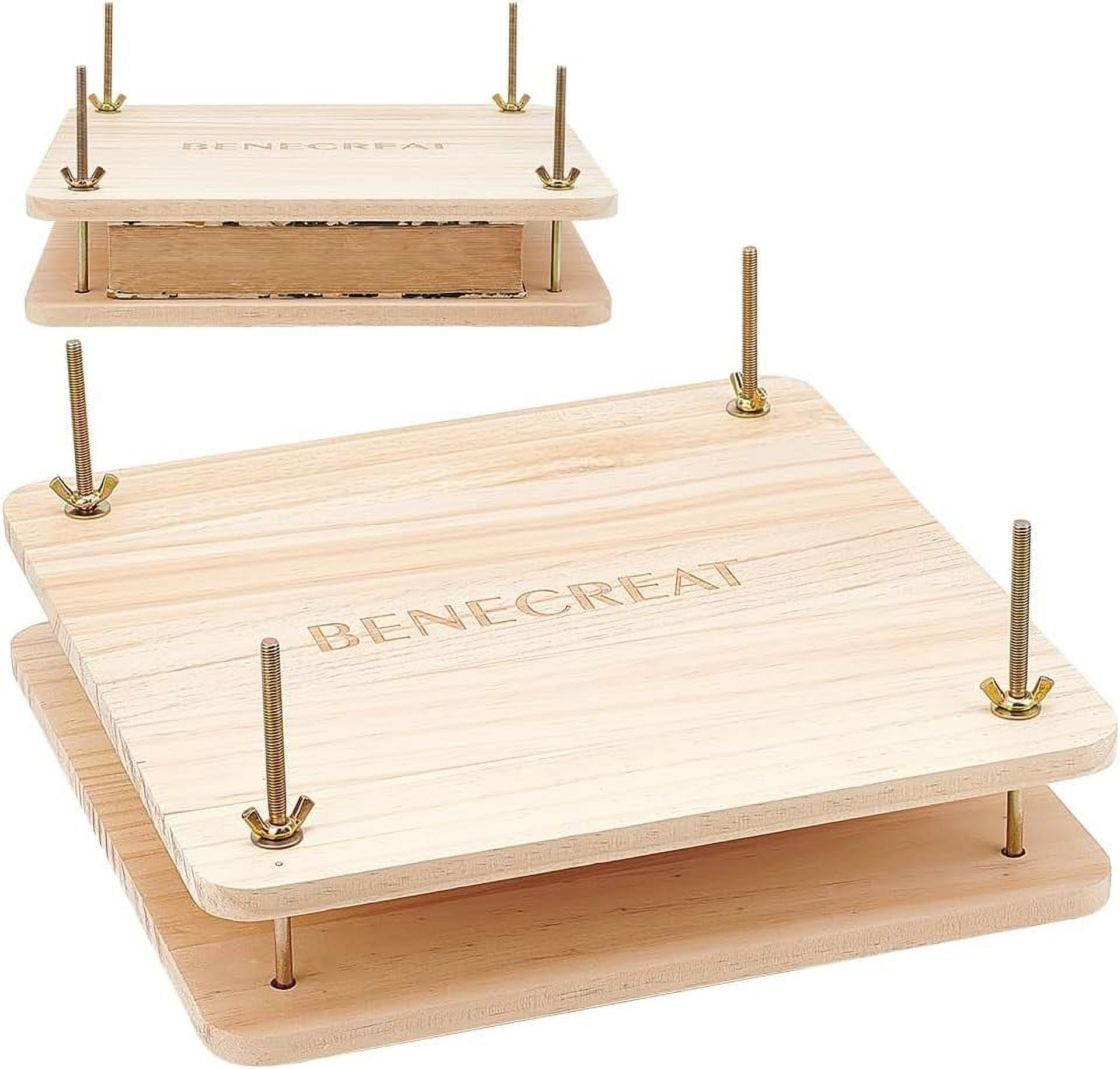 1 Set Book Press Bookbinding Wooden Book Press Tool Portable Binding ...