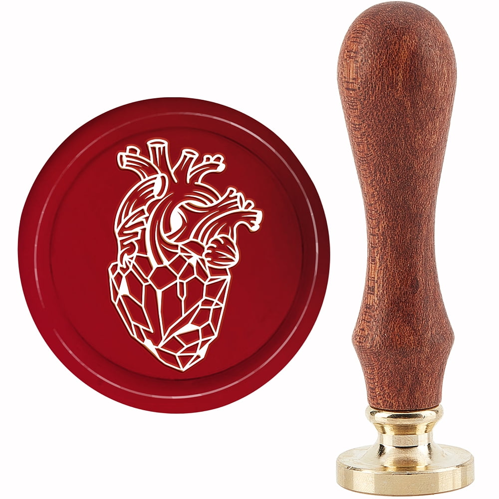 1 Set Brass Wax Seal Stamp with Handle for DIY Scrapbooking Cardiac ...