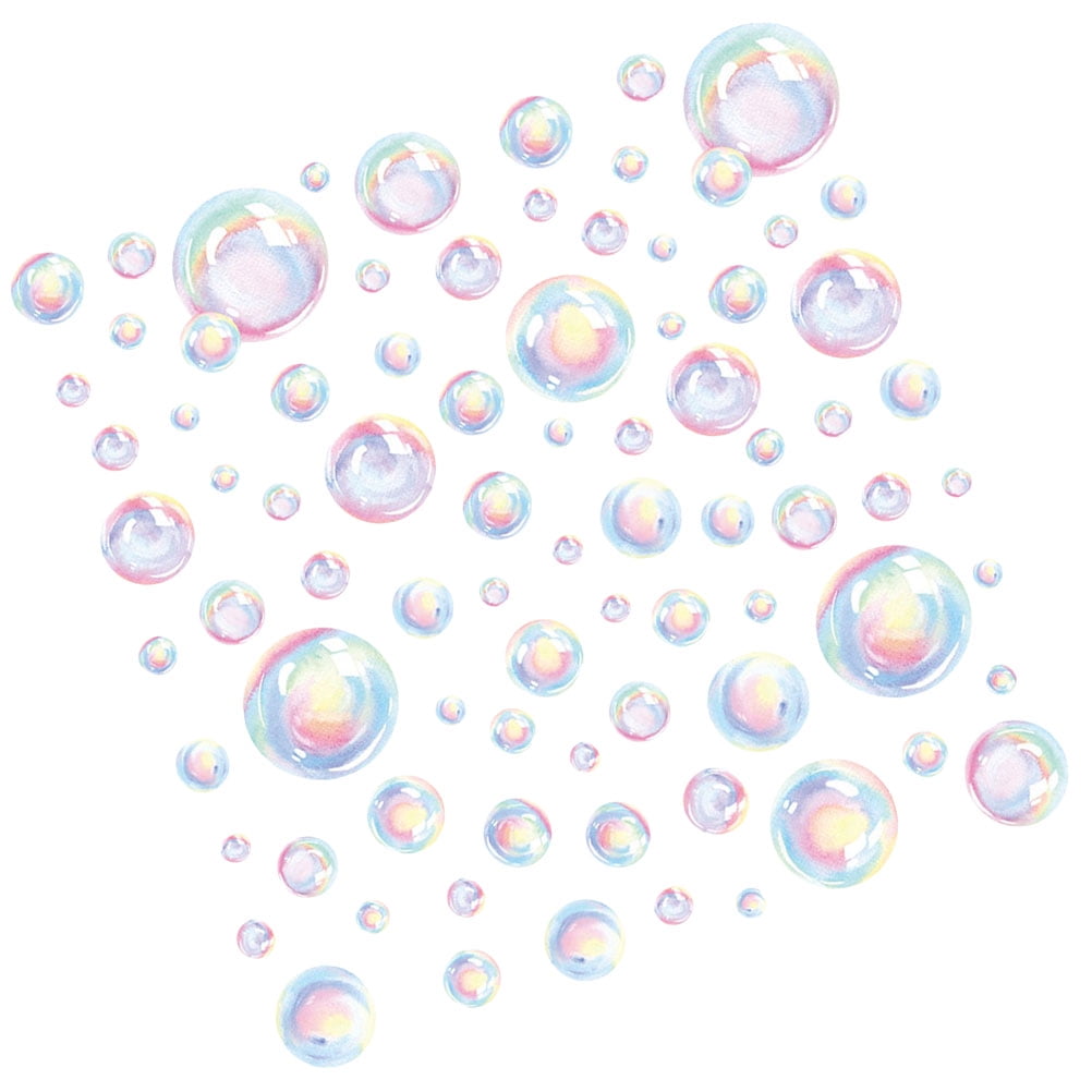 MERRYHAPY Bathroom Wall Decor Bubbles Stickers Removable Ocean Theme ...