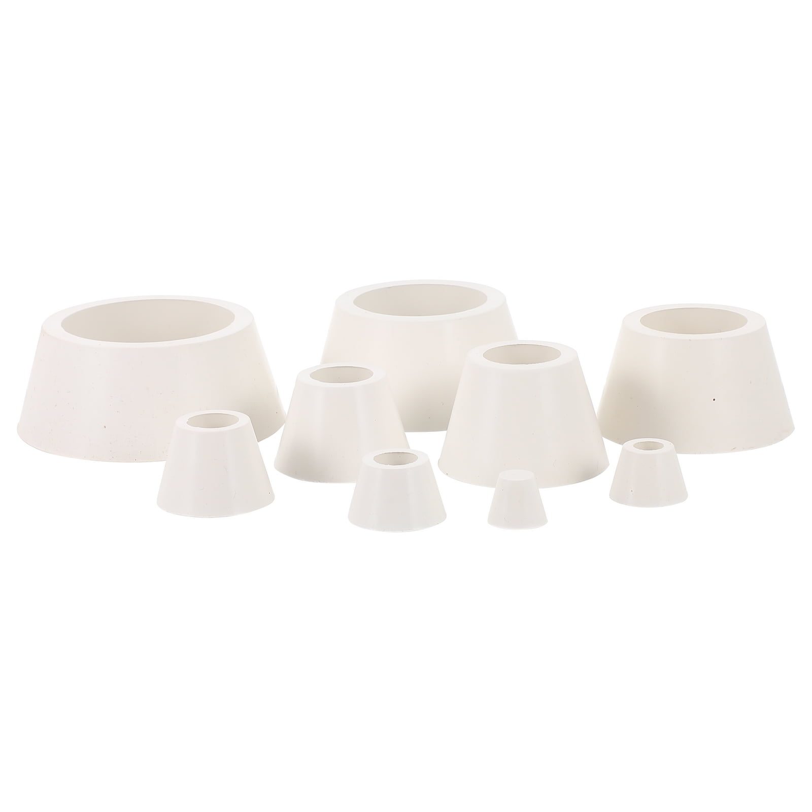 White Rubber Tapered Collar Filter Adapter Set for Experimental ...