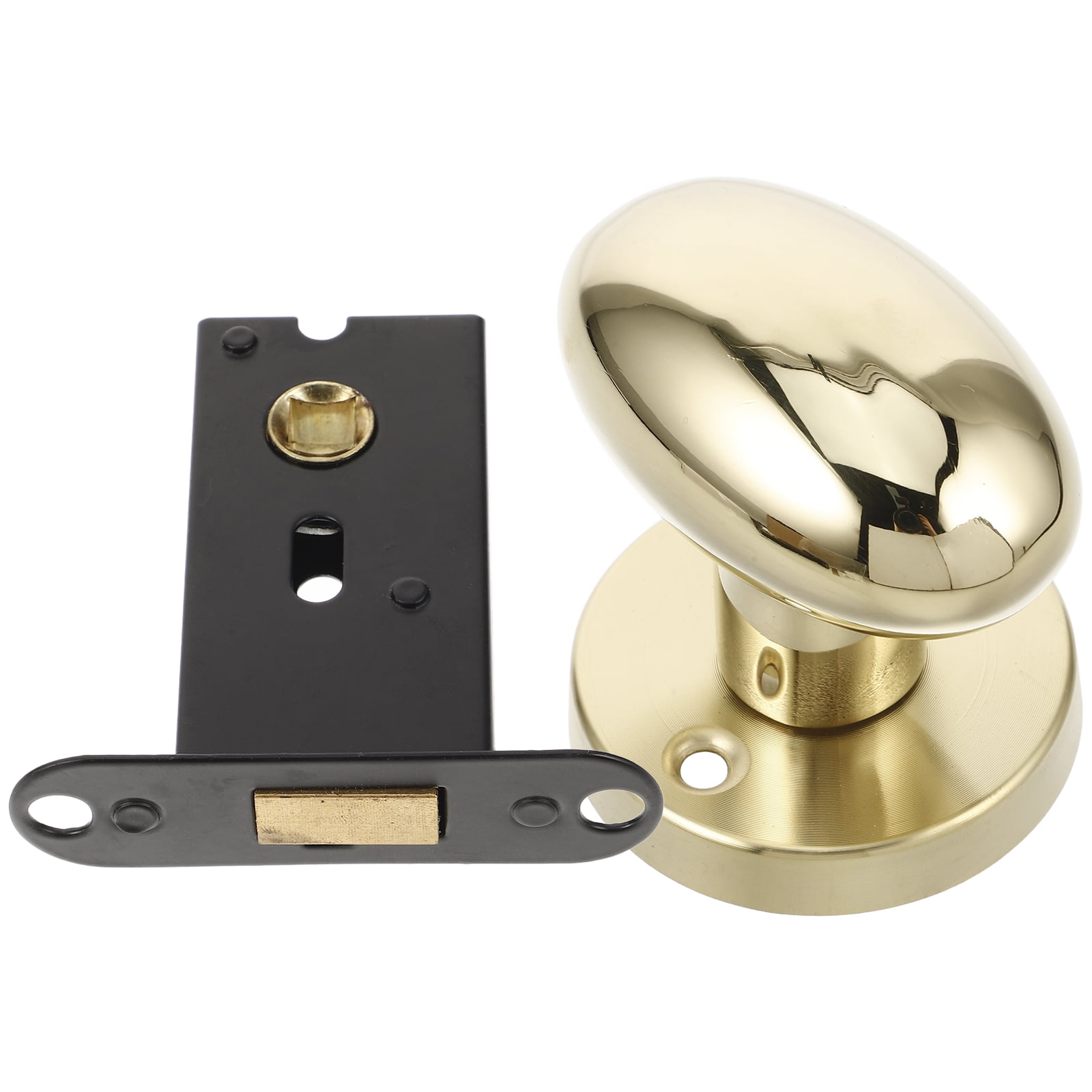 1 Set Passage Door Knobs with Hidden Door Latch and Double Deadbolt ...