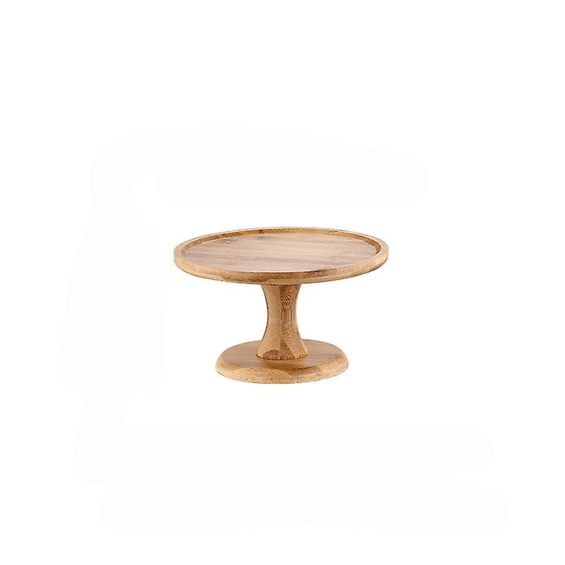 1 Set Cake Plate With Dome Footed Pastry Wood Service Stand Glass Food ...