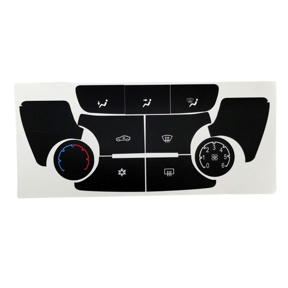 1 Set Car A/C Air Condition Climate Control Black Button Repair Decal ...
