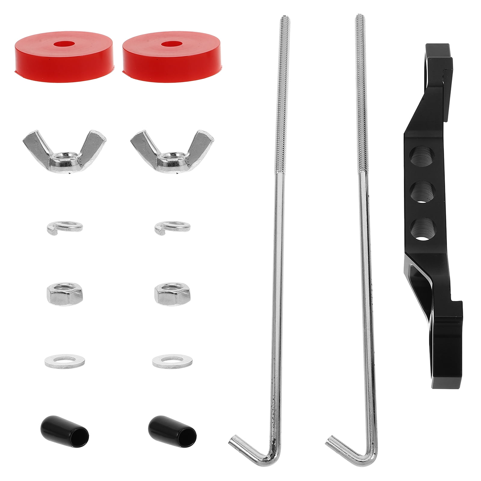 1 Set Car Battery Mount Kit Battery Case Organizer Battery Bracket ...